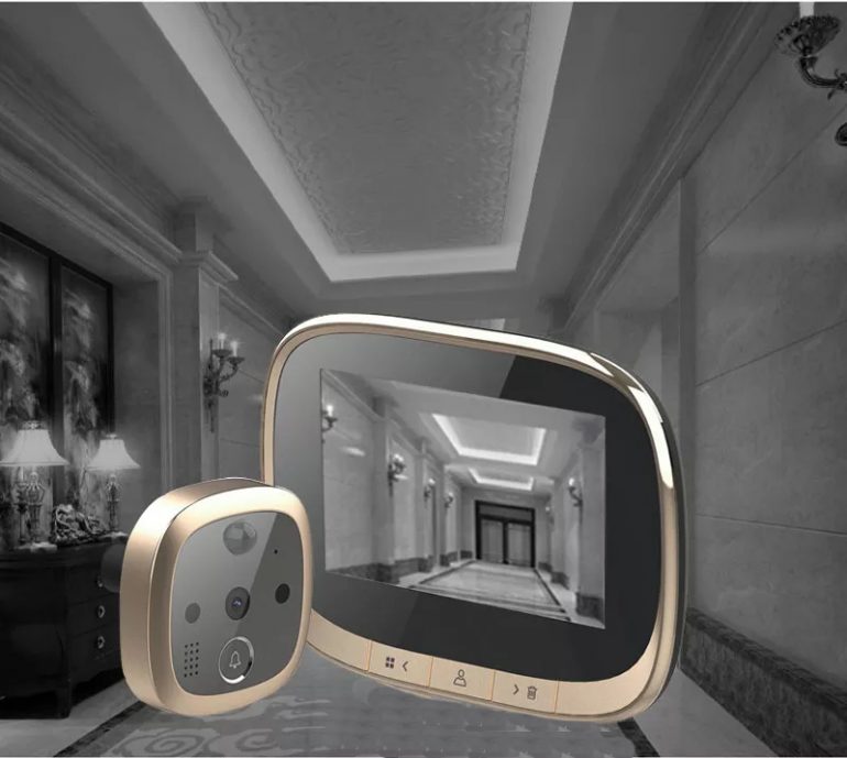 Model 3 – Wifi Smart Doorbell & Screen Viewer Door Peephole with 4.3 ...