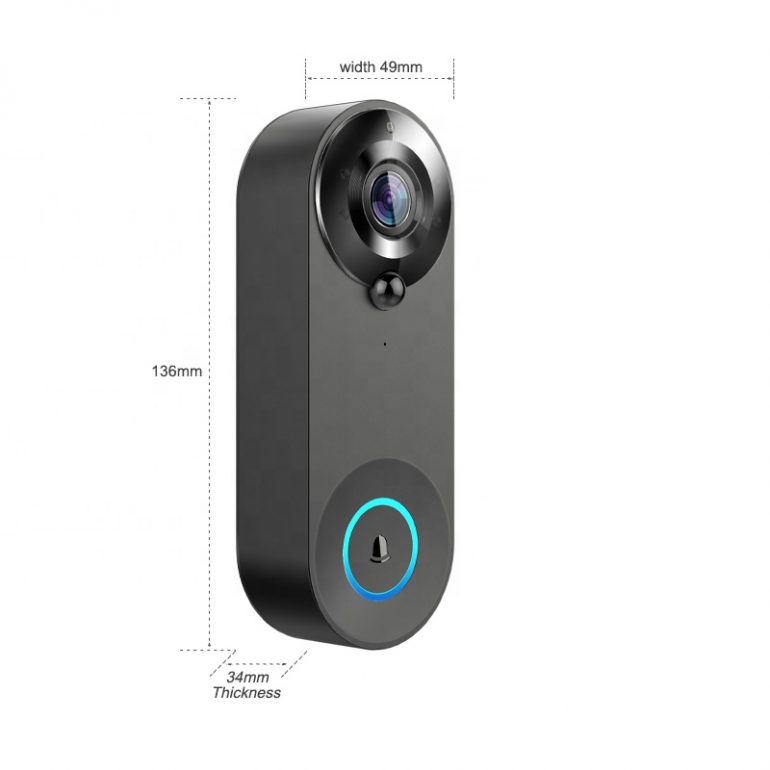 Smart Wireless WiFi Motion Sensor Doorbell and Video Camera 1080P Lens ...